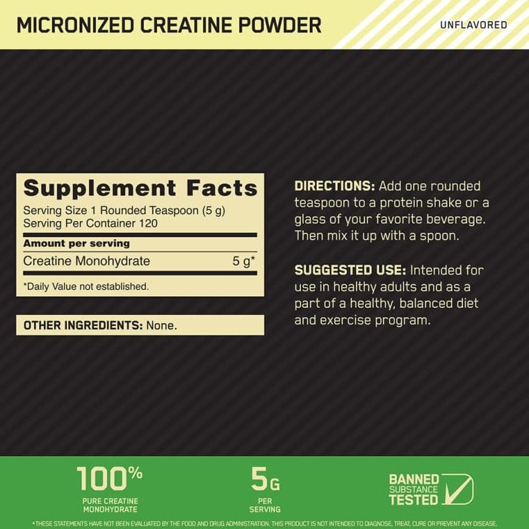 Creatine Micronized Powder 120 Serv - Optimum Nutrition